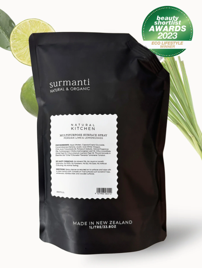 Surmanti Multipurpose Surface Spray - 1 Ltr Refill - Natural Kitchen ...